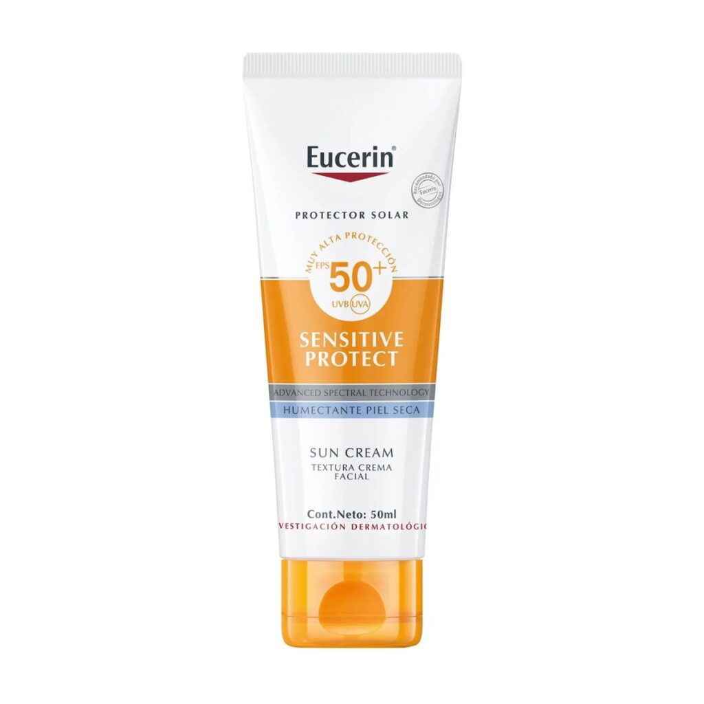 Eucerin Sun Creme Sensitive Protect Facial Fps 50 - Piel Seca - AMMA Beauty